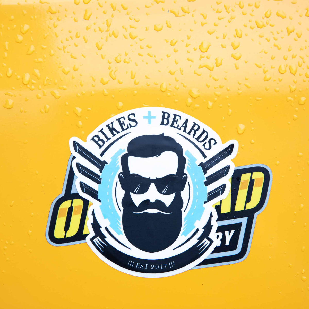 Motorcycle Stickers | Bikes + Beards Logo Sticker | Bikes + Beards ...